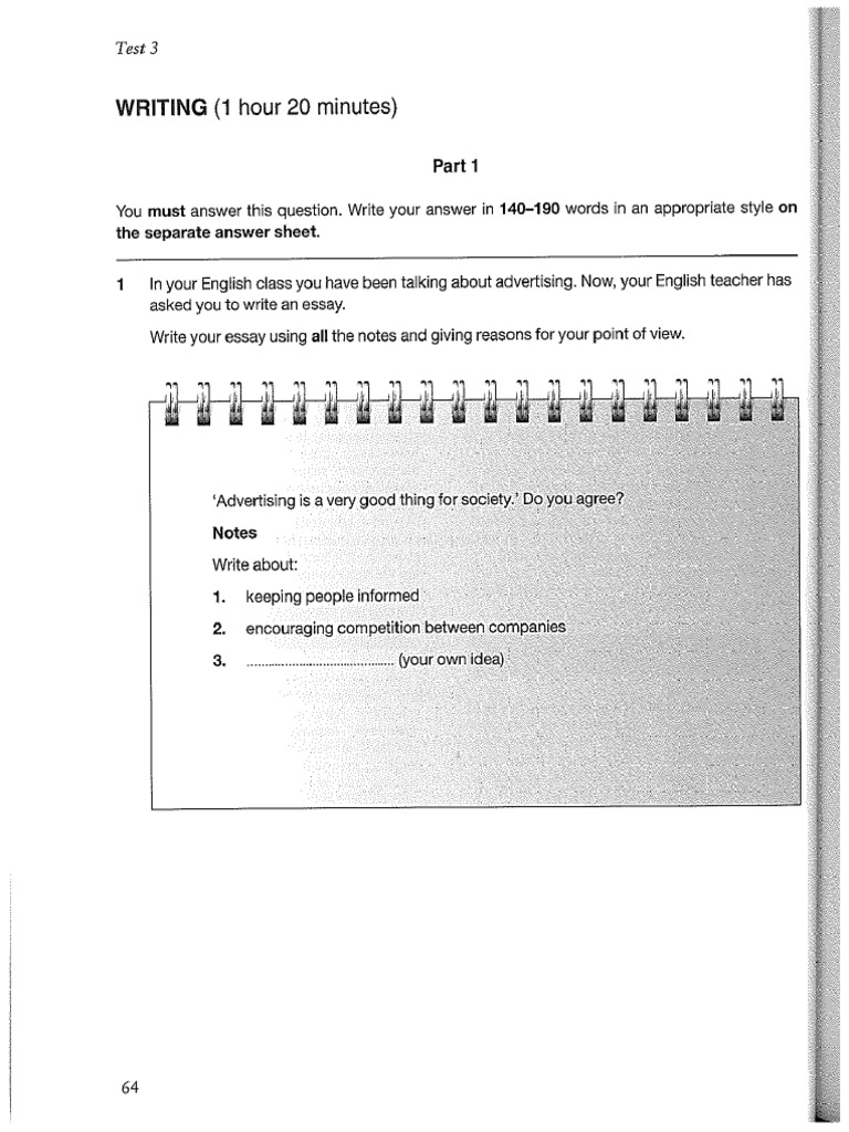 Writing Tasks FCE | PDF