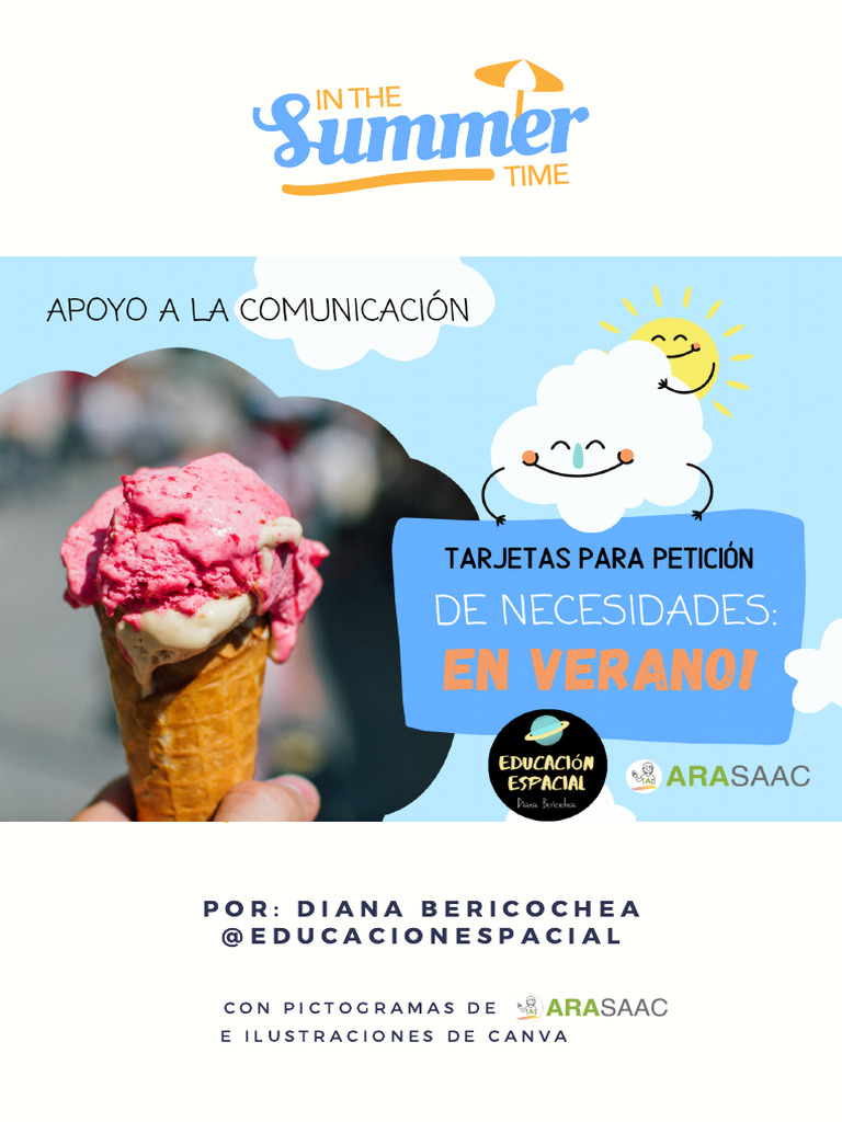 Tarjetas_de_comunicacion_para_peticiones_en_verano | PDF | Creative ...