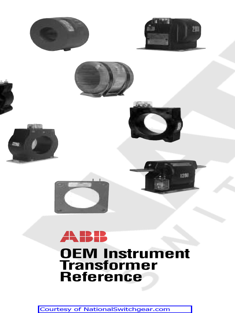 OEM Instrument Transformer Reference | PDF | Transformer | Physical ...