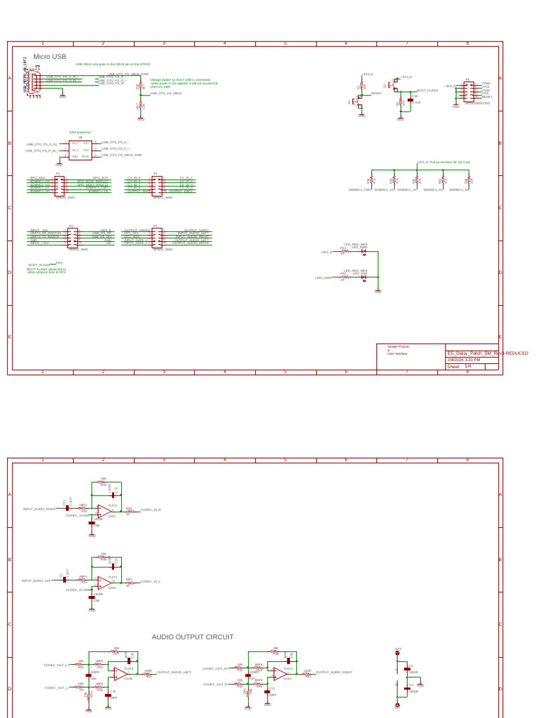 ES Daisy Patch SM Schematic | PDF | Electrical Engineering