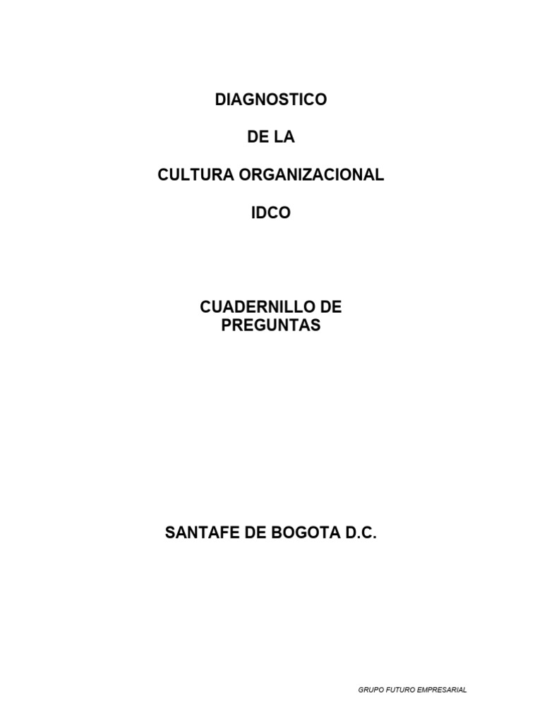 Cuadernillo Idco | PDF | Business