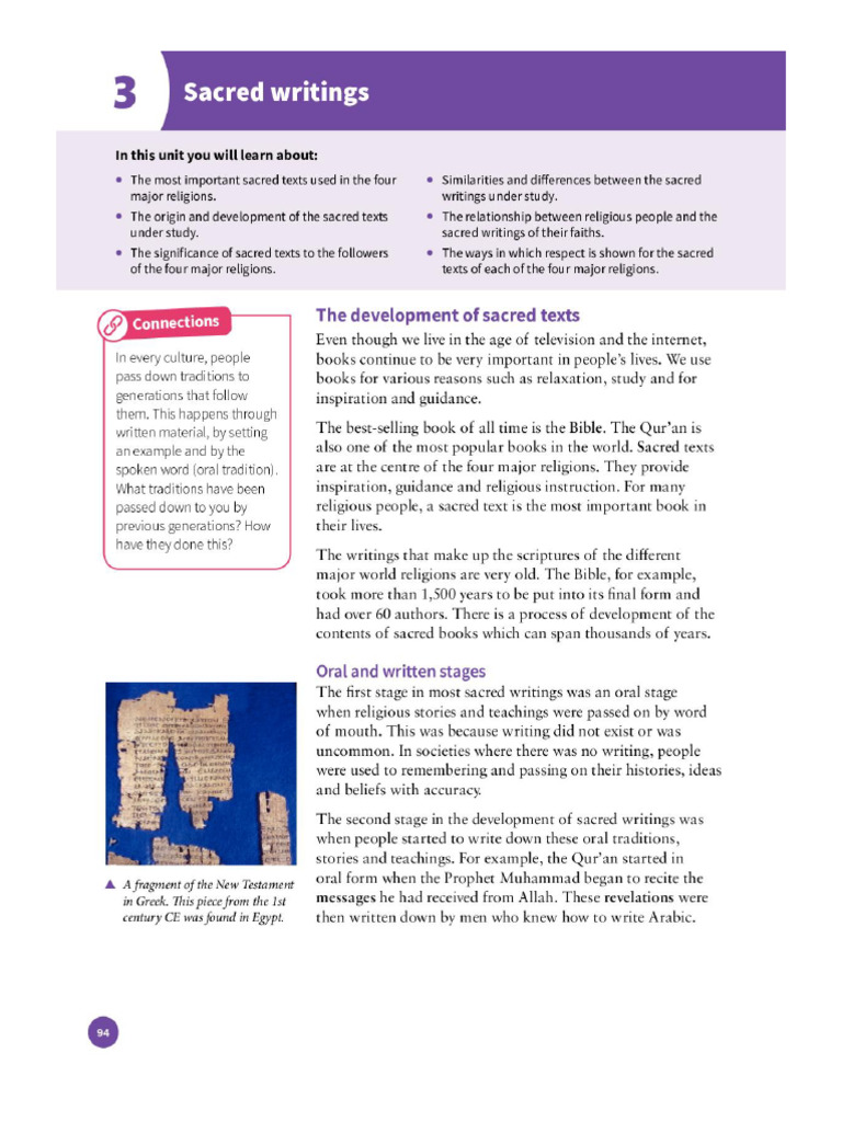 Sacred Writings | PDF