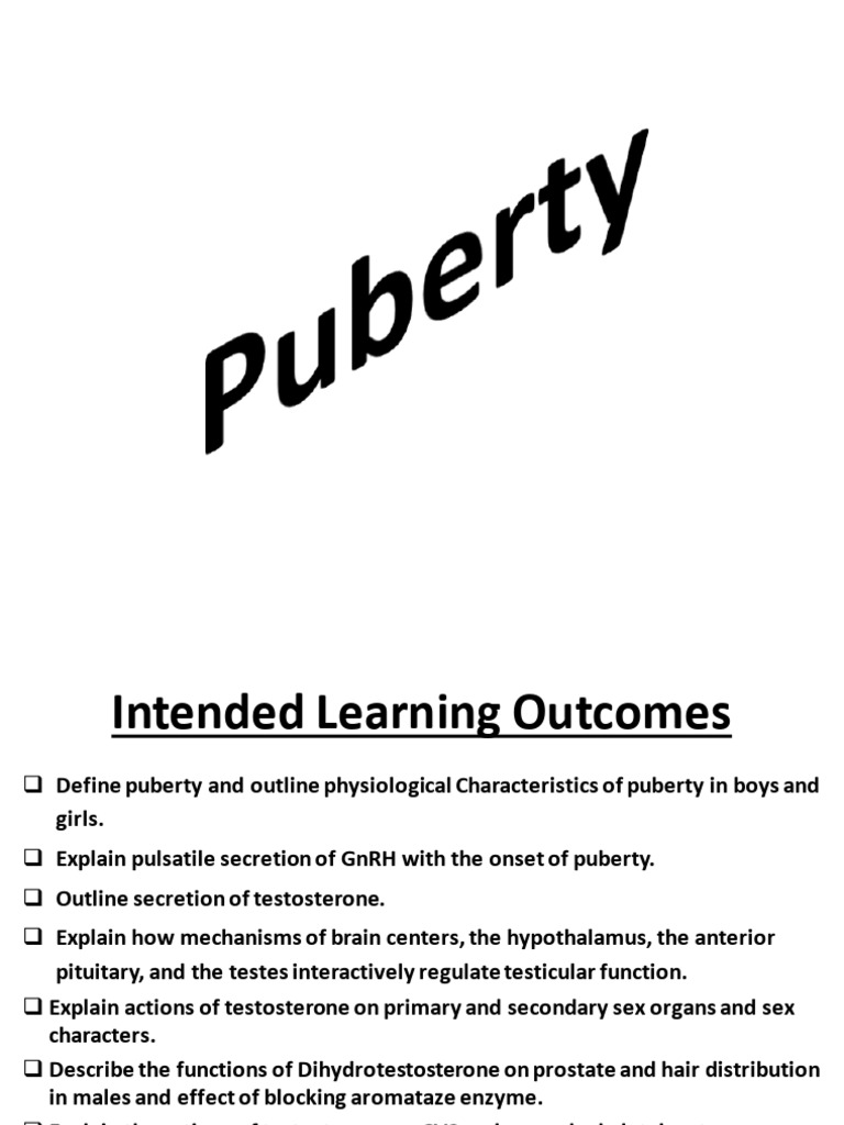 L3 4 Puberty Download Free Pdf Luteinizing Hormone Puberty