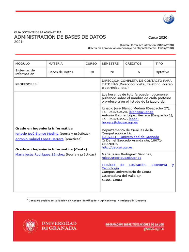 Ficha 496113T | PDF | Evaluación | Bases de datos