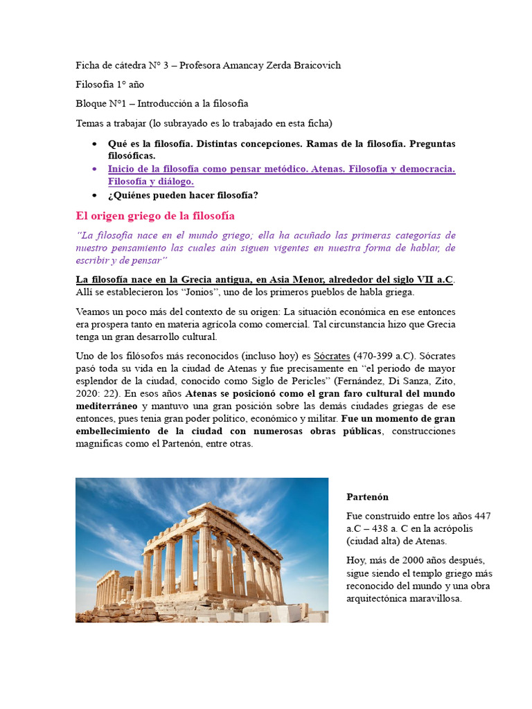 Ficha 3 | Descargar gratis PDF | Antigua Grecia | Grecia