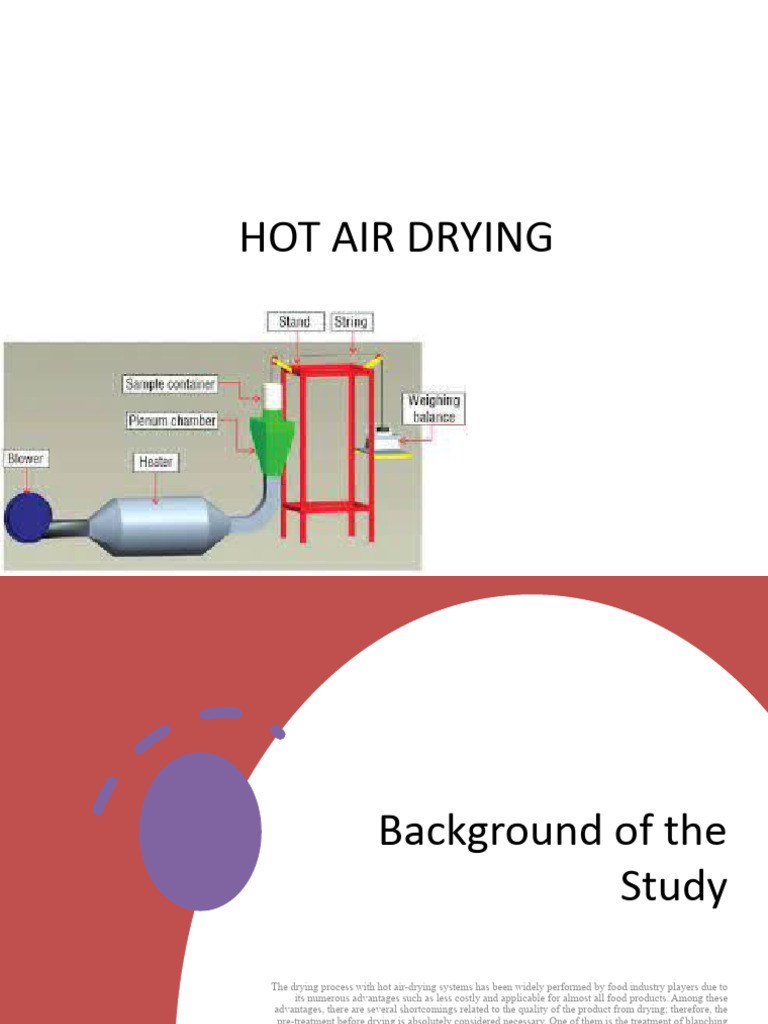 Food Preservation Via Hot Air Drying | Download Free PDF | Potato | Osmosis