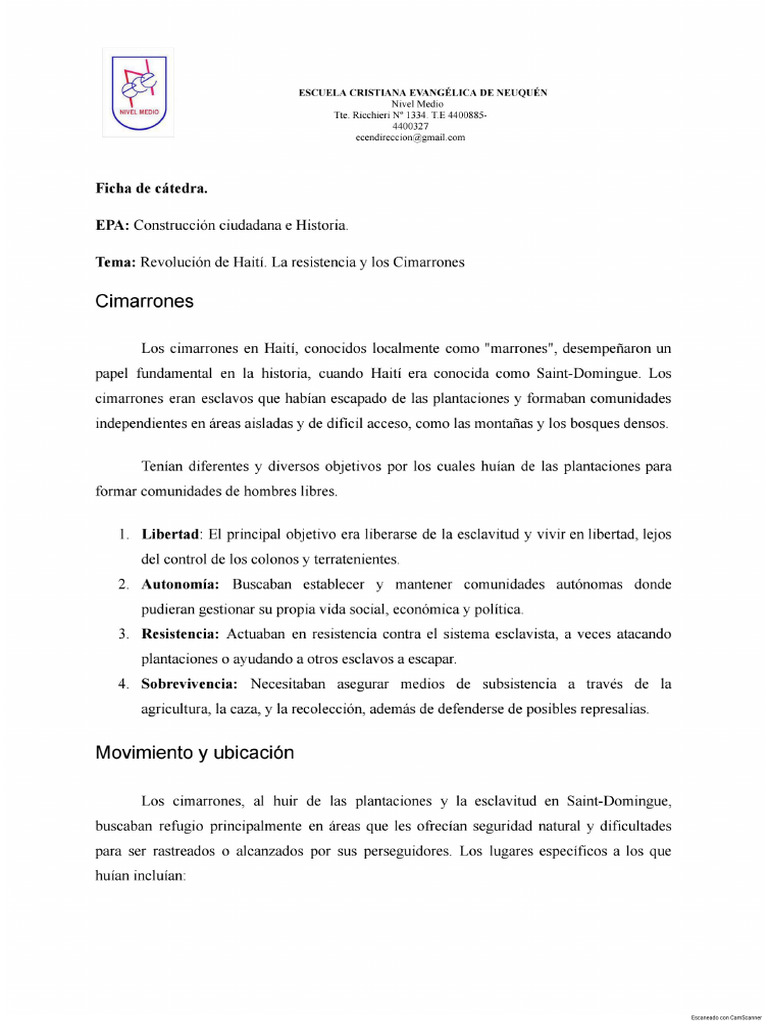 Los Cimarrones | PDF