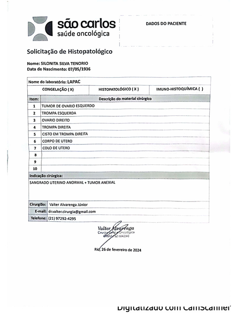 Pedido de Exame | PDF