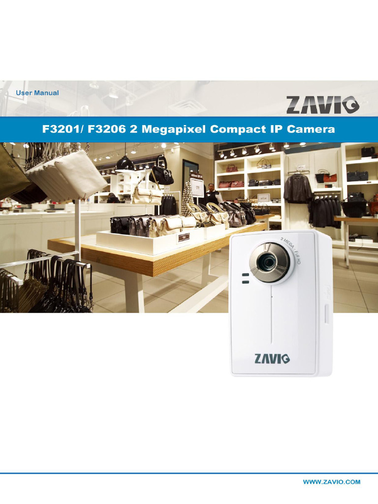 F3201 User Manual - Zavio | PDF | Ip Address | Domain Name System