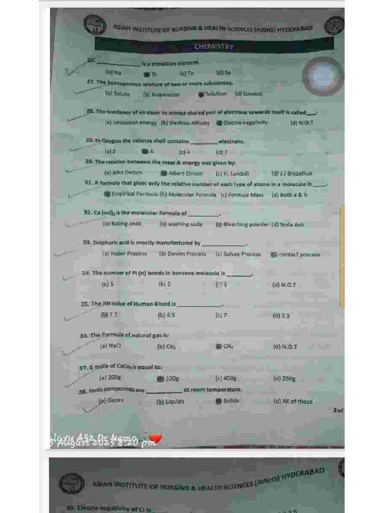 LUMHS, KU, JSMU, DOW Past Papers of DPT, PHARMD, BSN, Radiology ...