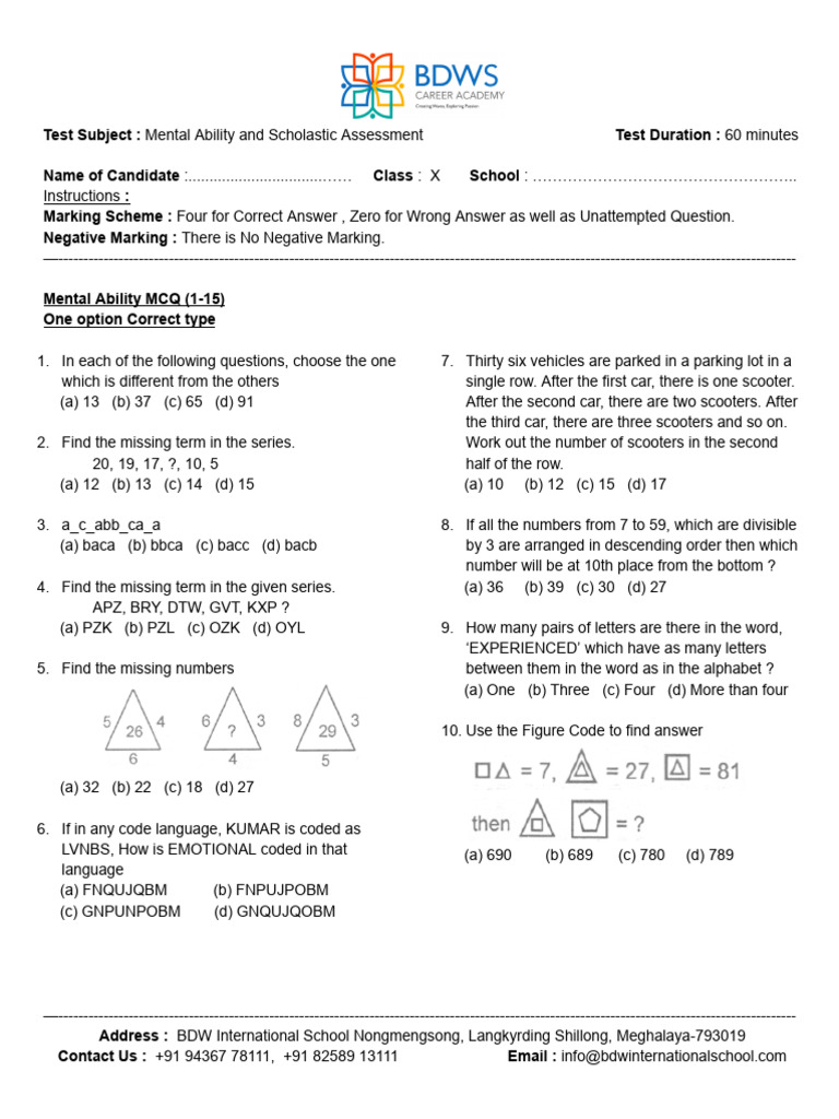 Sat Mat 30 MCQ | PDF | Chlorine | Multiple Choice
