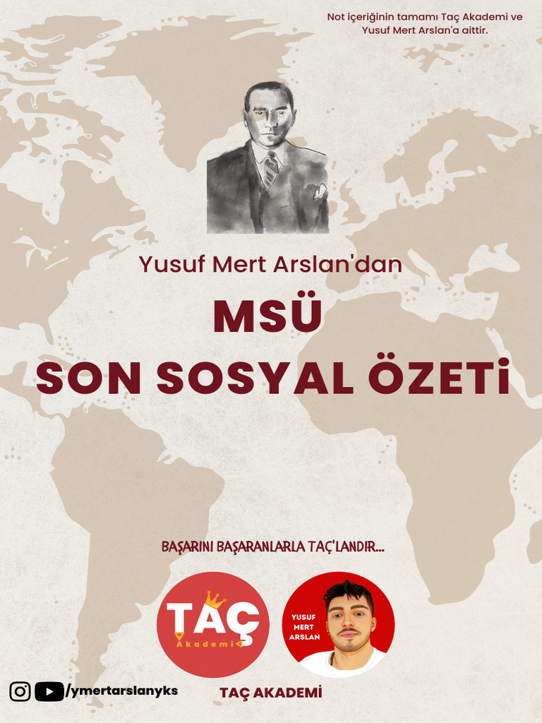 MSÜ Son Sosyal Özeti: Yusuf Mert Arslan'dan | PDF