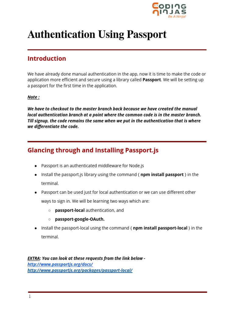 3 Passport Authentication | PDF | Http Cookie | User (Computing)
