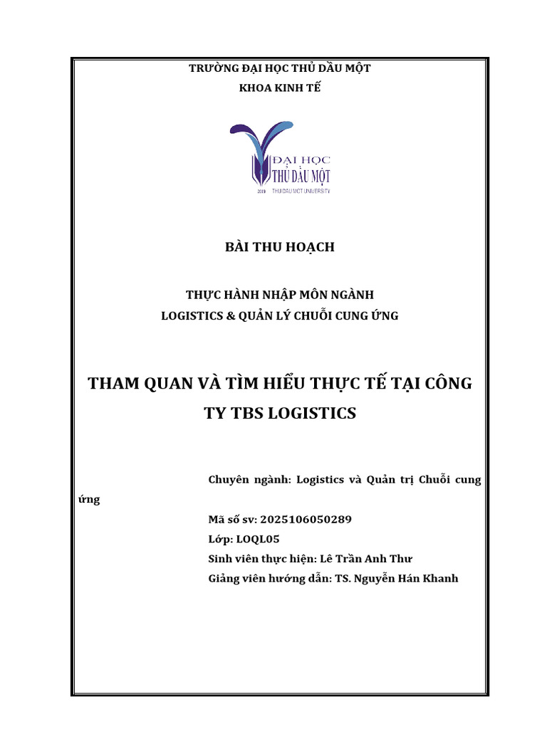 Bai Thu Hoach Thuc Hanh Nhap Mon | PDF