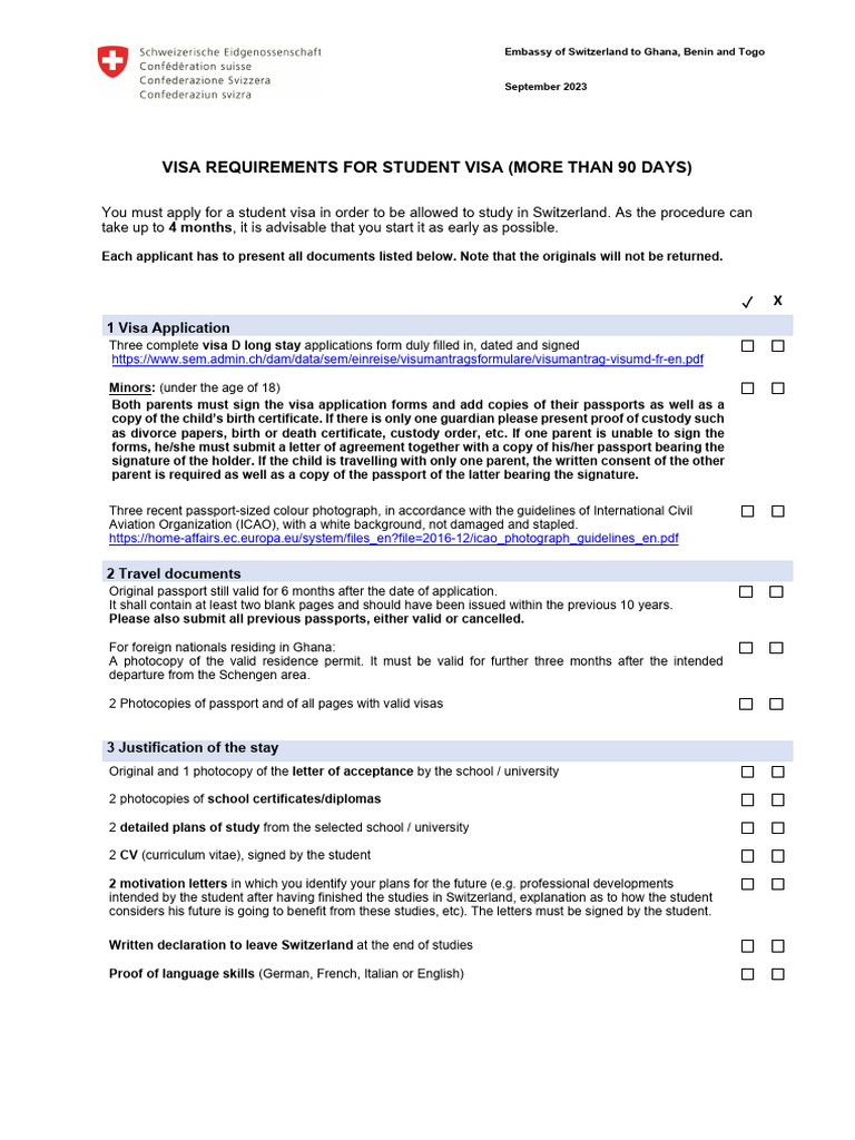 GH Student Long Term Visa EN | PDF | Travel Visa | Passport