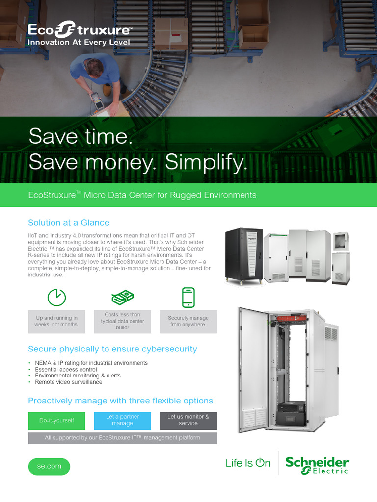 EcoStruxure Micro Data Center R-Series | PDF | Data Center ...