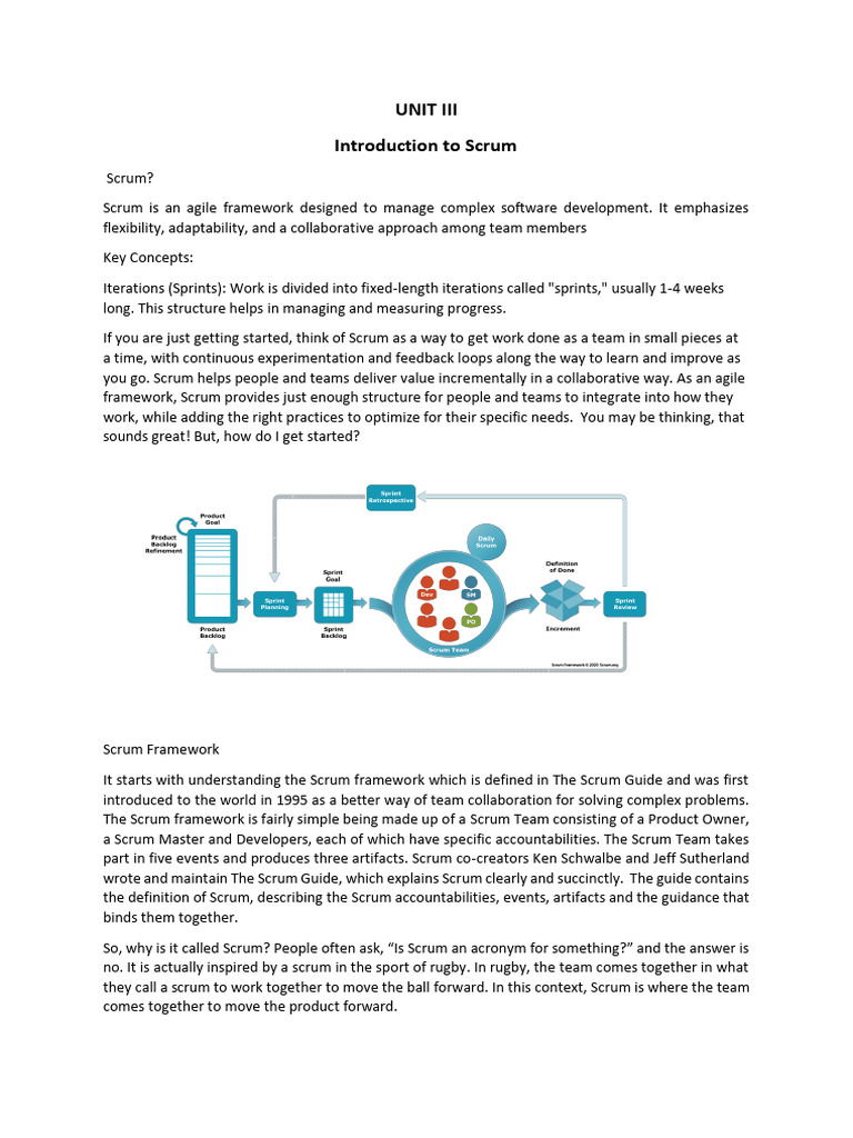 Unit Iii-1 | PDF | Scrum (Software Development) | Agile Software Development