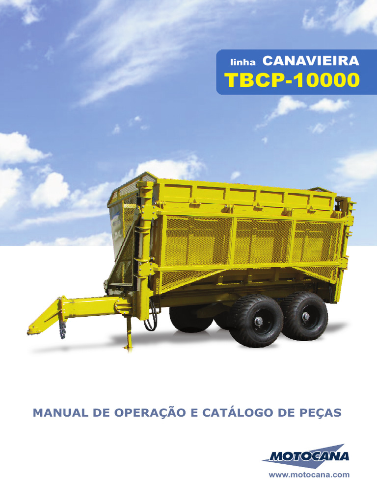 Manual TBCP-10000: Operação e Manutenção | PDF | Parafuso | Porca ...