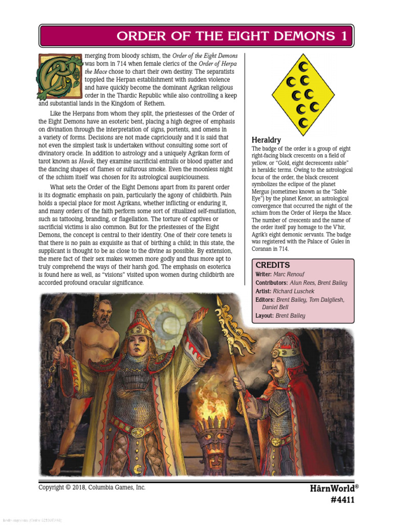 Agrik Order of The Eight Demons | PDF | Divination
