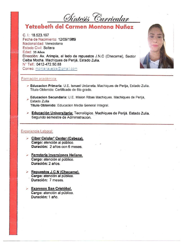 Mi Curriculo Personal | PDF