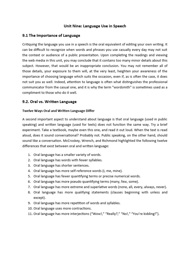 Using Language Effectively | PDF