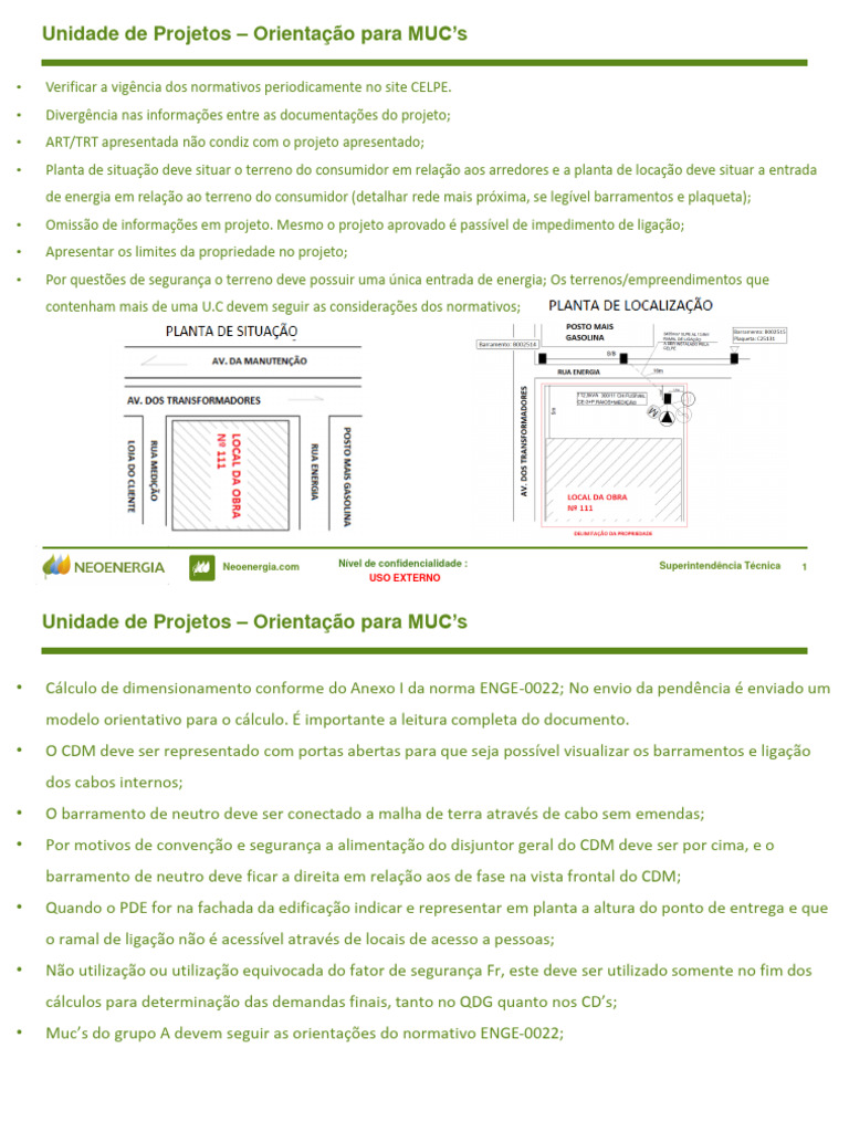 Principais Pendências - MUC | PDF