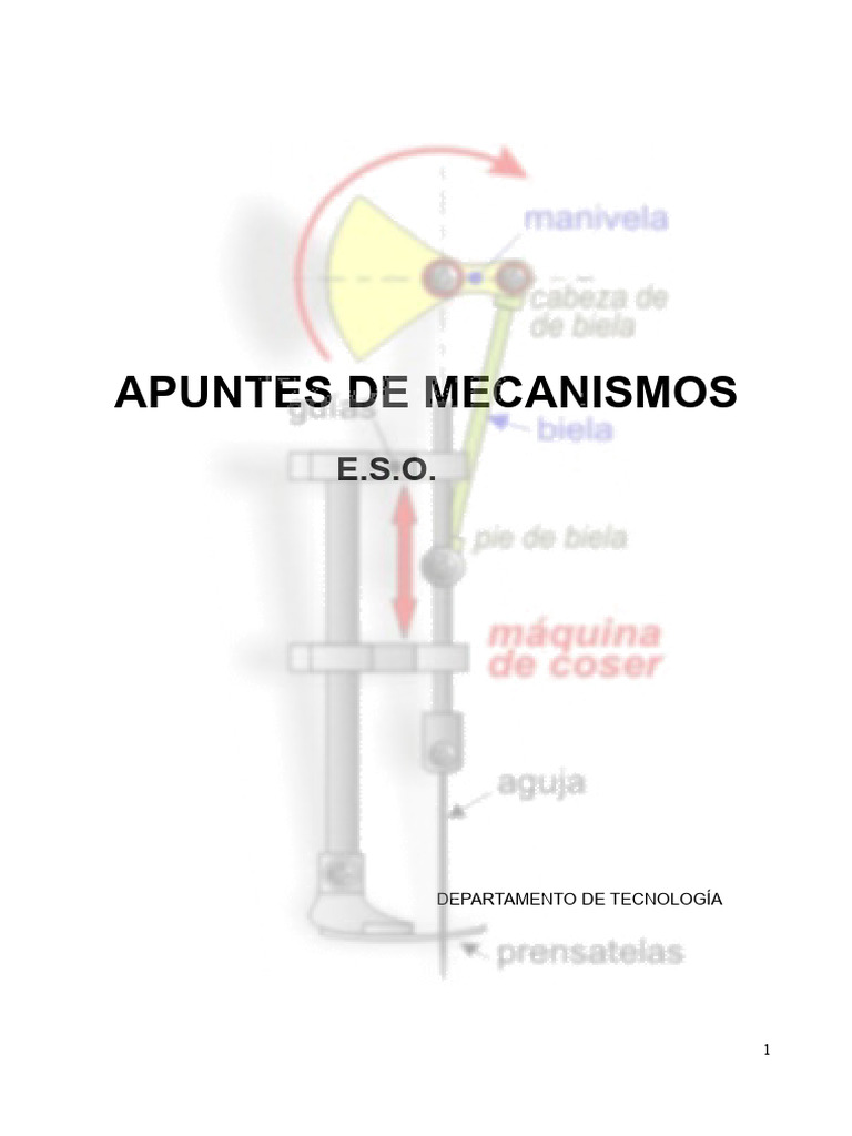 Apuntes De Mecanismos Pdf Palanca Engranaje