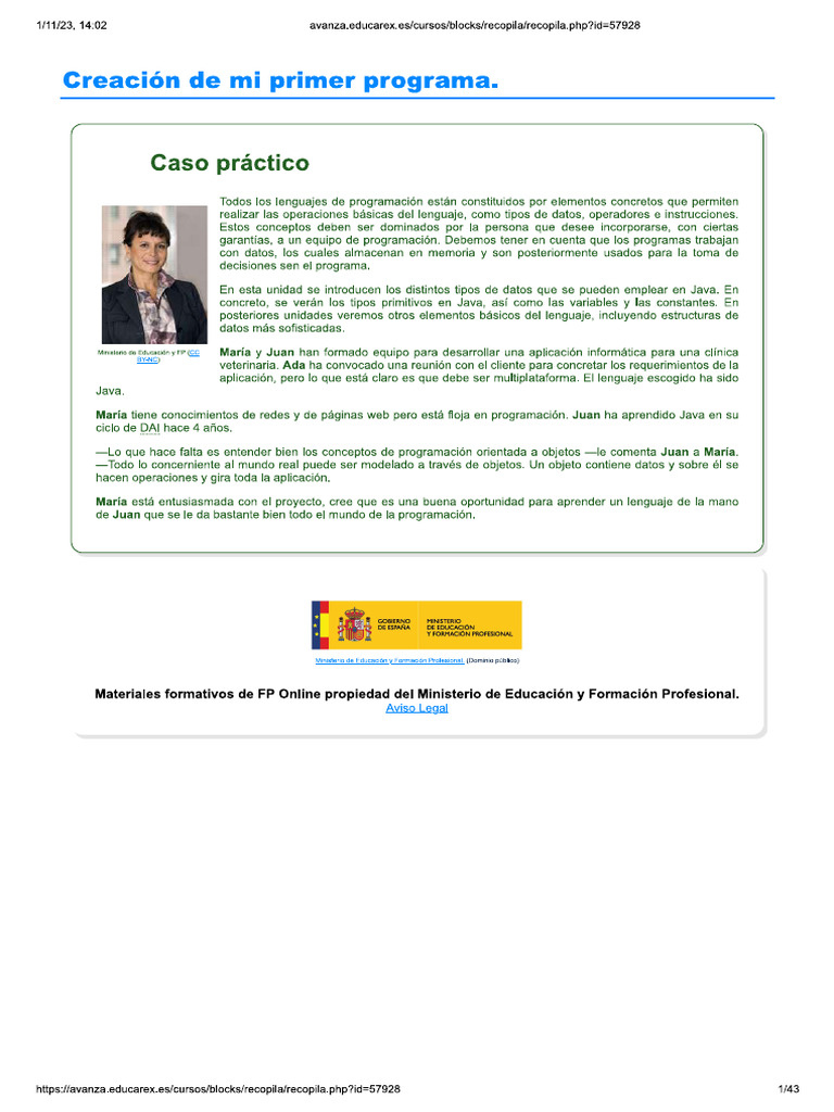 Tema 2 Programacion Mi Primer Programa | PDF