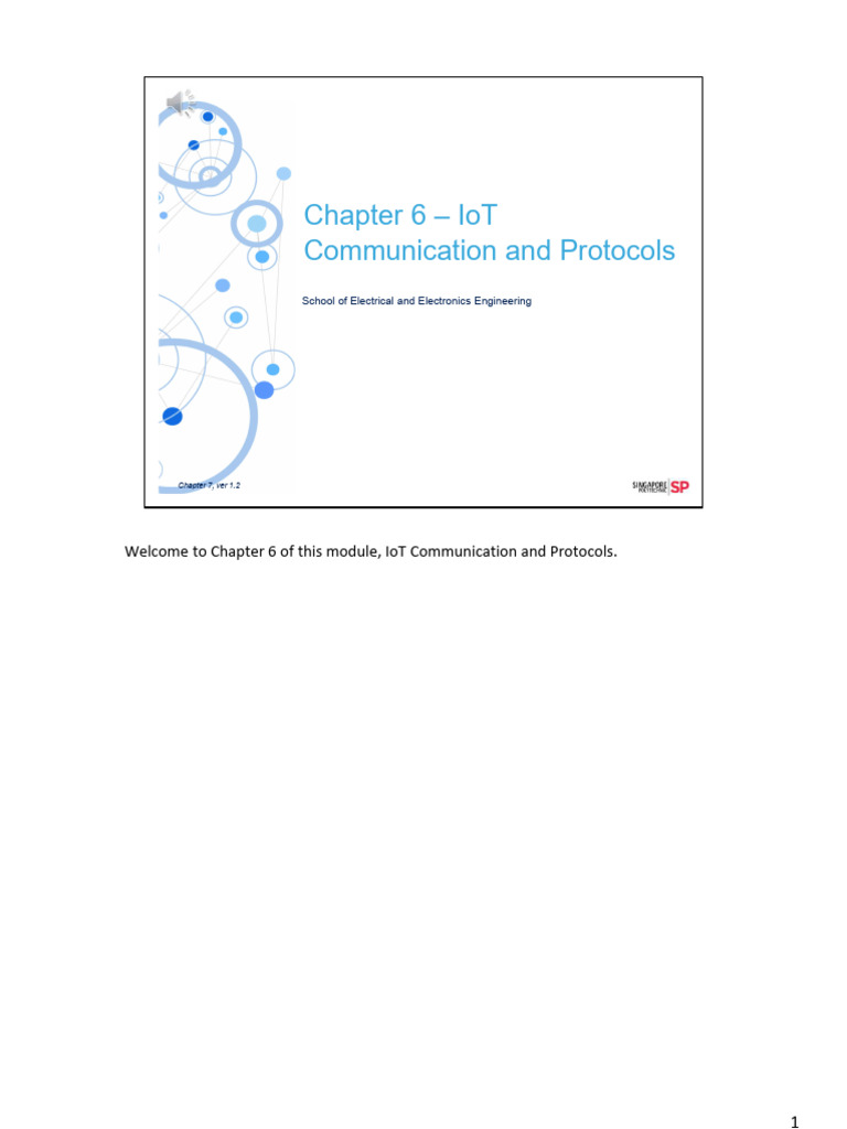 Chapter 6 - IoT Communication Protocols v1.2 With Narration Text | PDF | Network Protocols ...