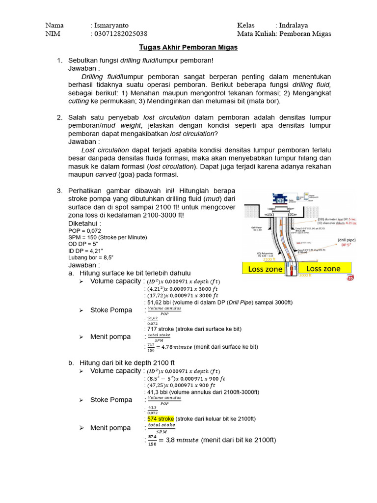 Tugas Akhir Pemboran Migas | PDF