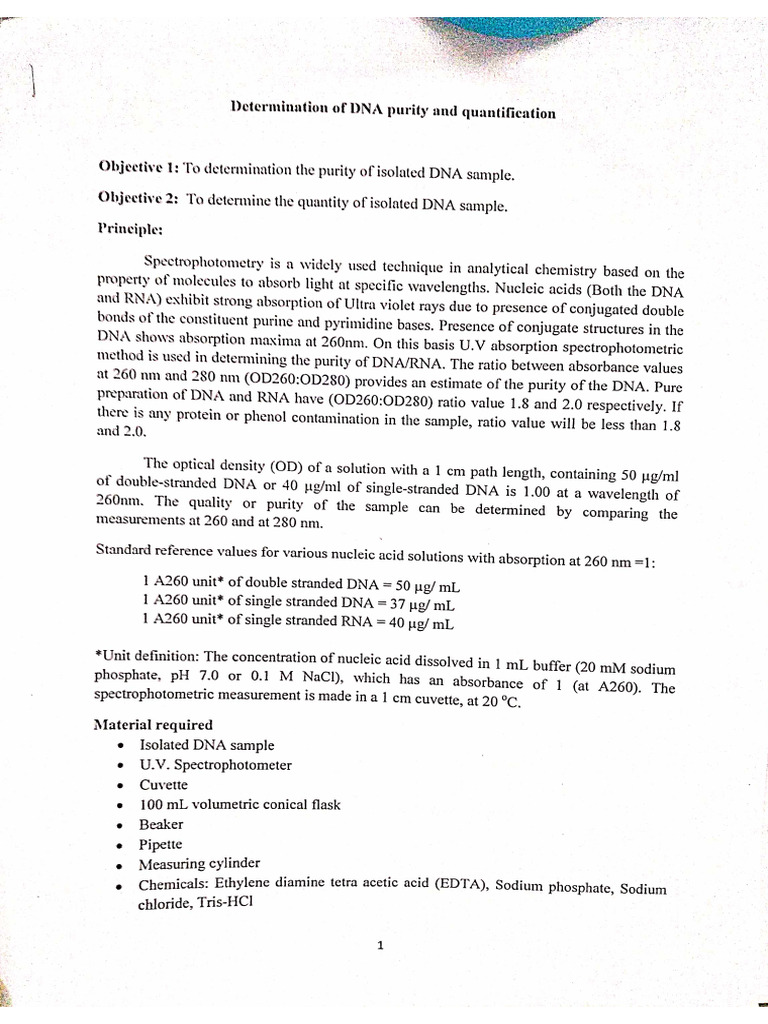 Dna Quantification Pdf 4360