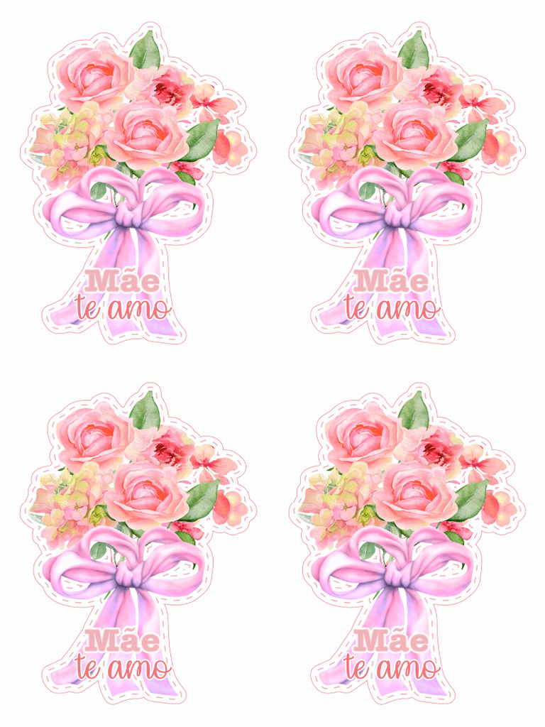 Bouquet de Flores Mãe Te Amo 2 - Katia Matos | PDF