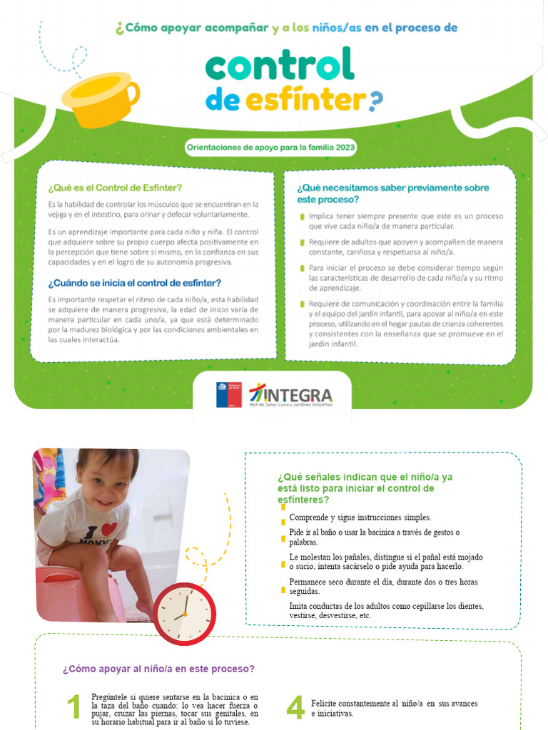 Cartilla Control de Esfinter Familias 2023 | PDF