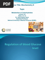 Blood Glucose Homeostasis Flowchart | PDF