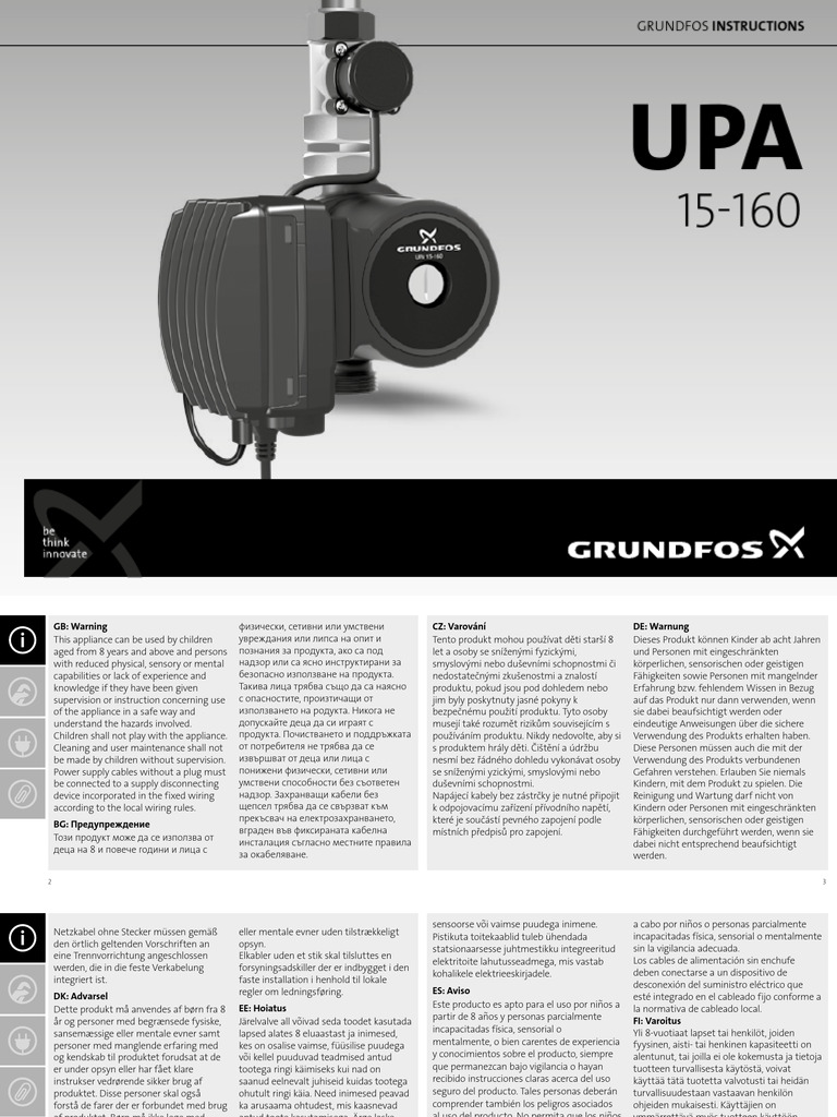 Grundfos UPA15-160 | PDF