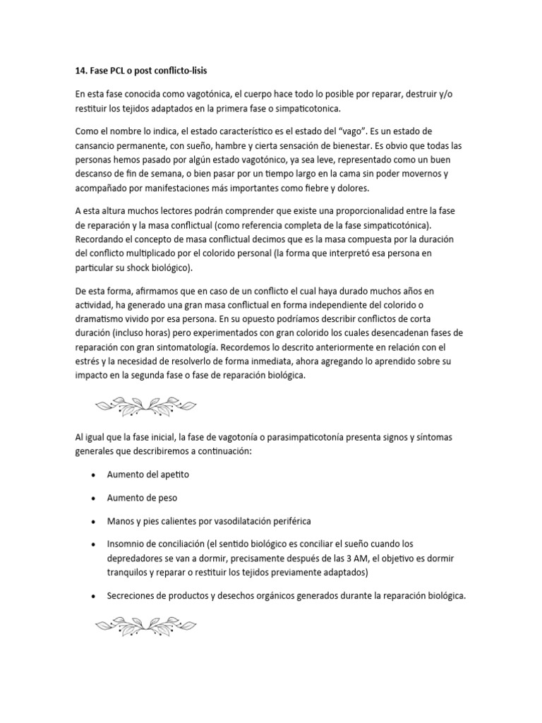 Fase PCL o Post Conflicto-Lisis | PDF | Hueso | Inflamación
