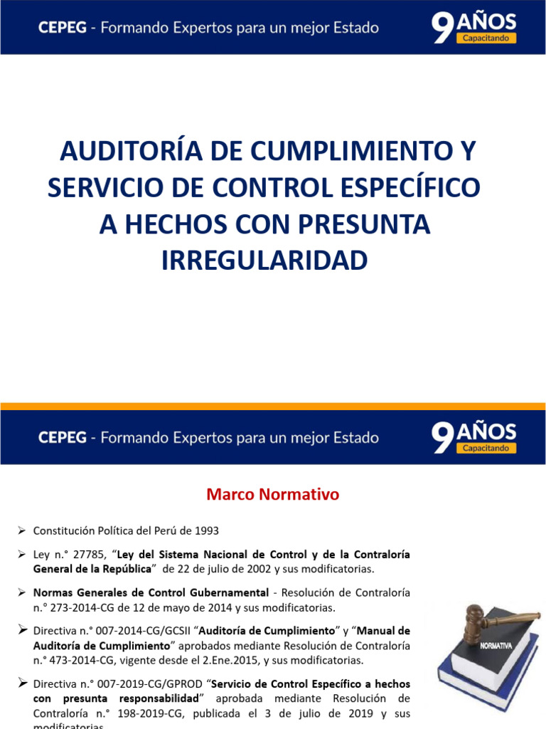 Auditoria de Cumplimiento y Servicios Control | PDF | Auditoría | Planificación