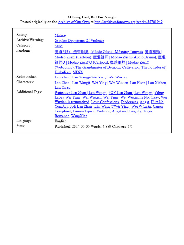 At Long Last But For | PDF