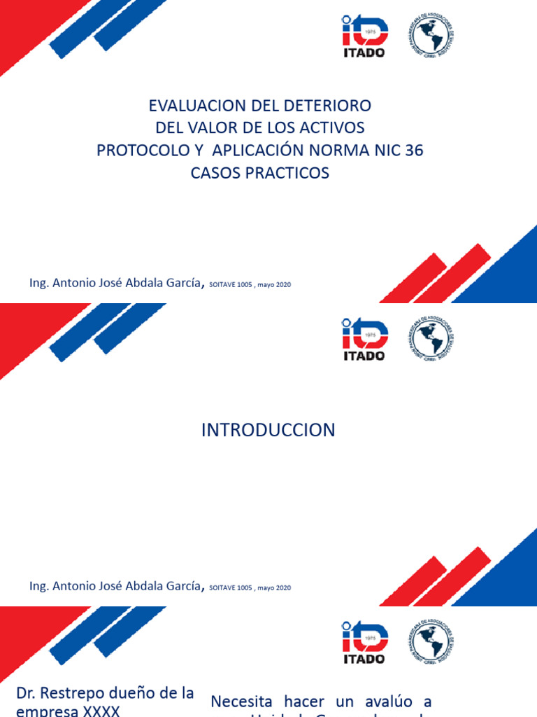 Evaluación Del Deterioro Del Valor de Los Activos Protocolo de ...