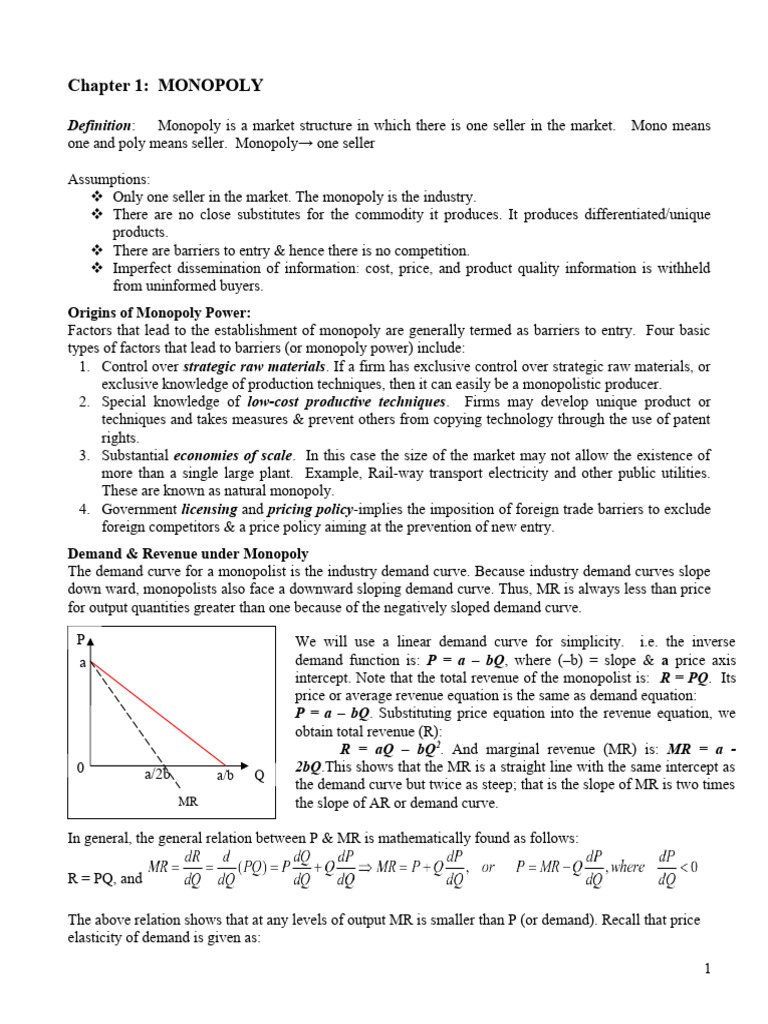 Microeconomics II Note | PDF | Demand | Monopoly
