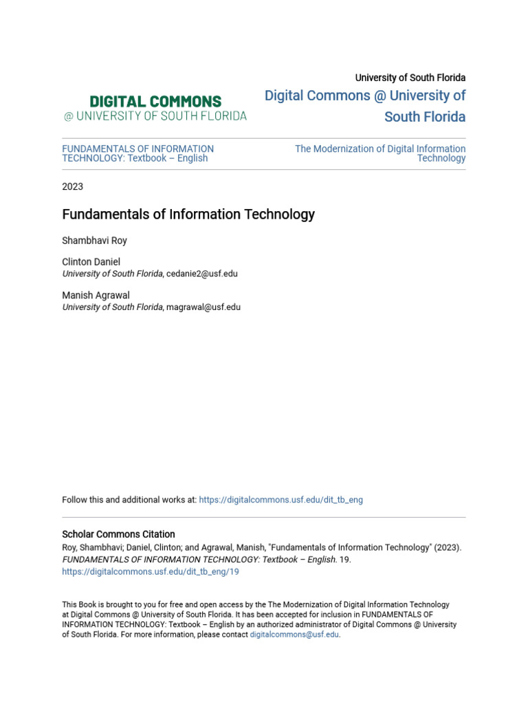 Fundamentals of Information Technology | Download Free PDF | Operating ...