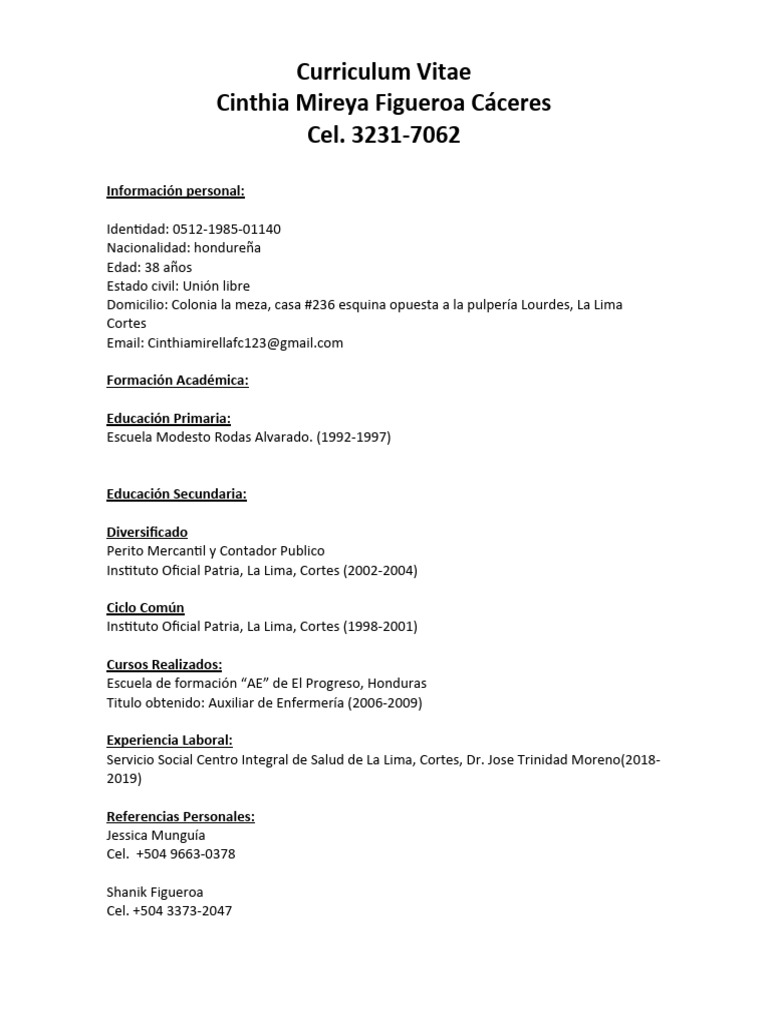 Currículum AYLIN | PDF | Política