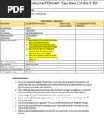 Pre-Delivery Inspection (PDI) Checklist For New Cars | PDF | Car ...