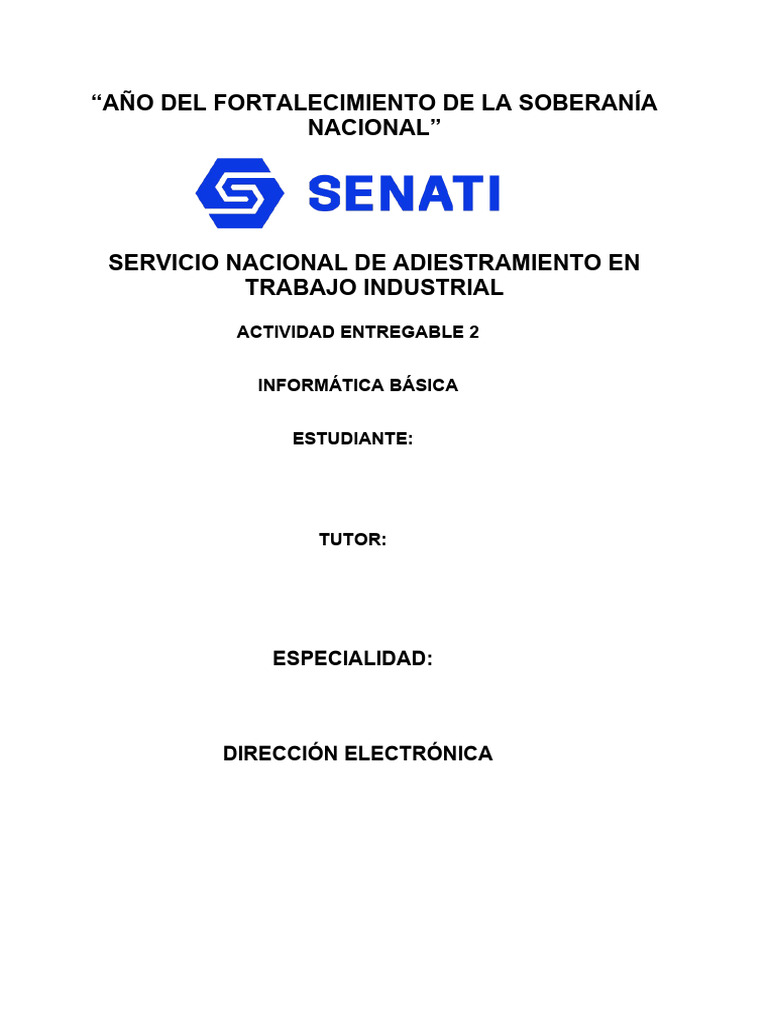 Entregable 2 - Informática Básica | PDF