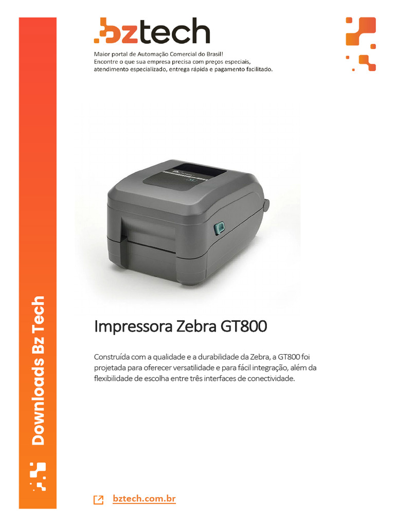 Manual Zebra gt800t | PDF | Ac Power Plugs And Sockets | Printer (Computing)