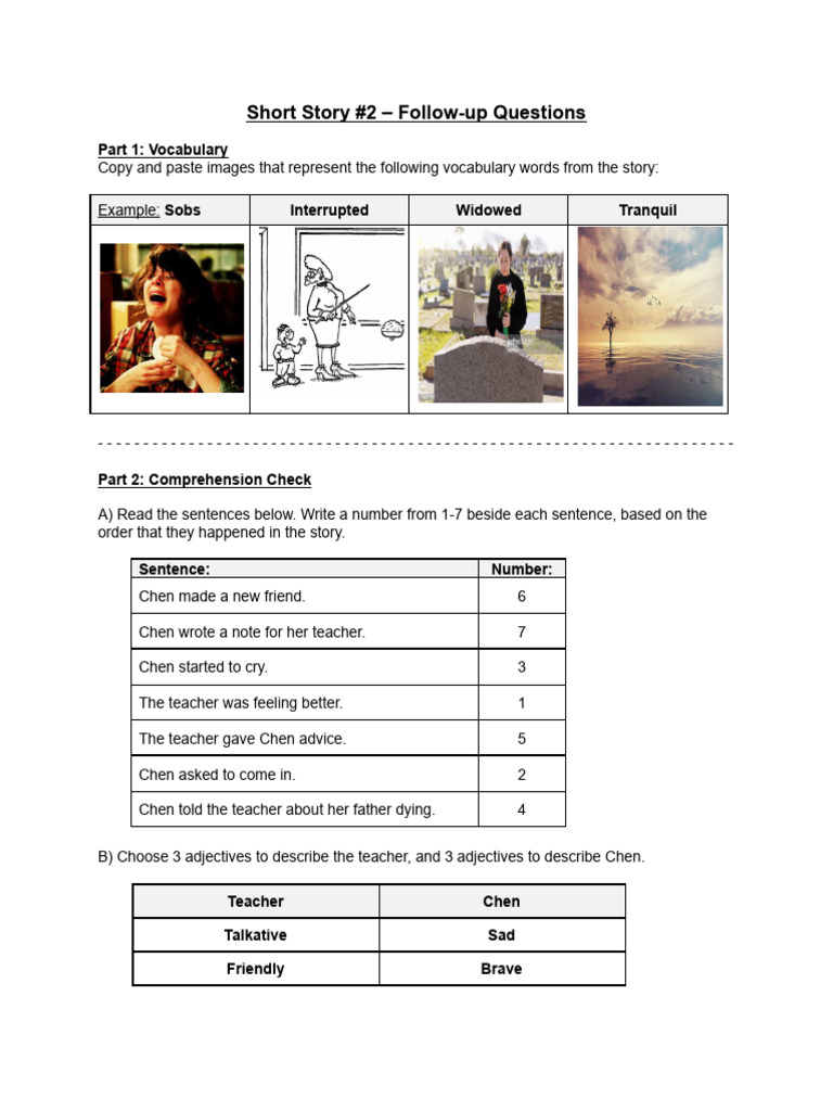 Adjective and Adverb Story Activities | PDF | Adverb | Adjective