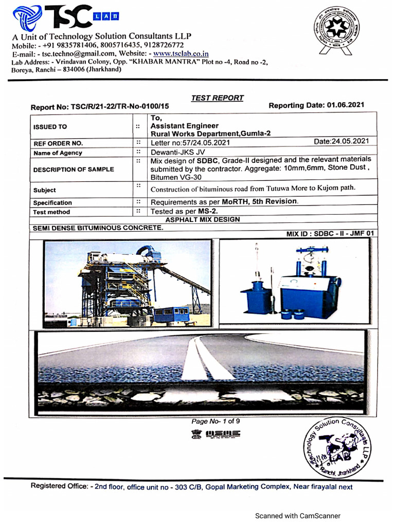SDBC Mix Design | PDF