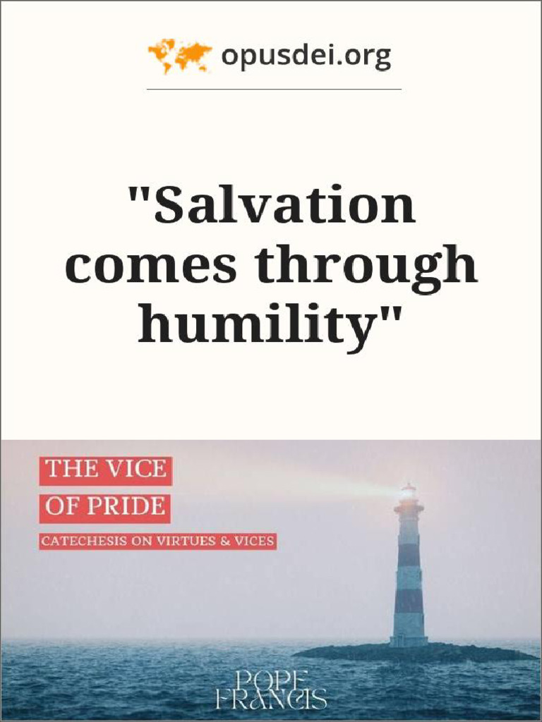 Salvation Comes Through Humility | PDF | Pride | Humility