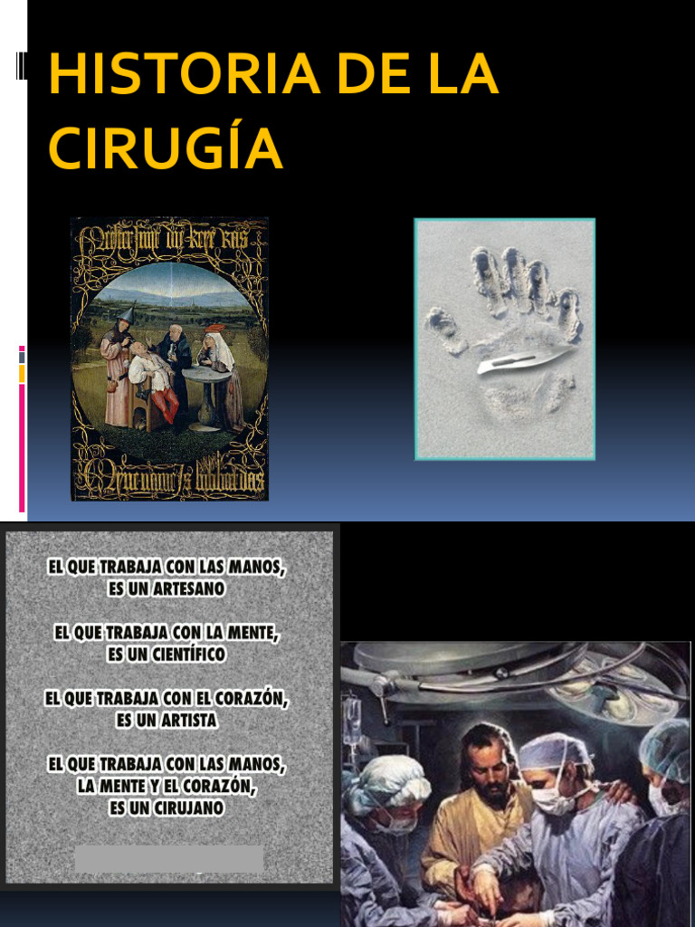 Historia de La Cirugia | PDF | Cirugía | Especialidades Medicas