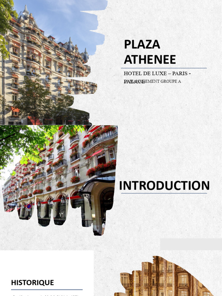 Histoire et Luxe de l'Hôtel Plaza Athénée | PDF